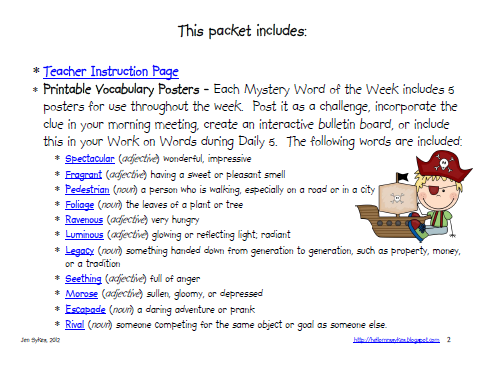 Track Out and Arrgh!! The Mystery Word of the Week!!