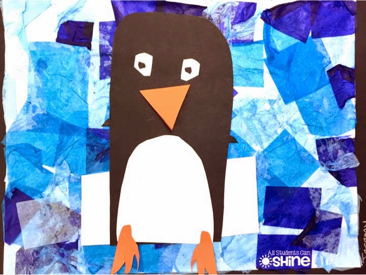 Penguins Art Project & Unit - All Students Can Shine