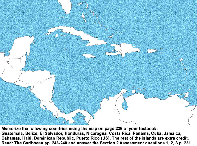 Geography at Calvert: Last Map Quiz on Central America/Caribbean and ...