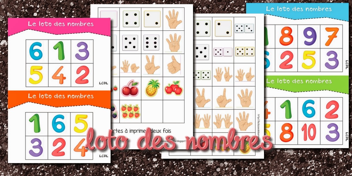La maternelle de Laurène: le loto des nombres