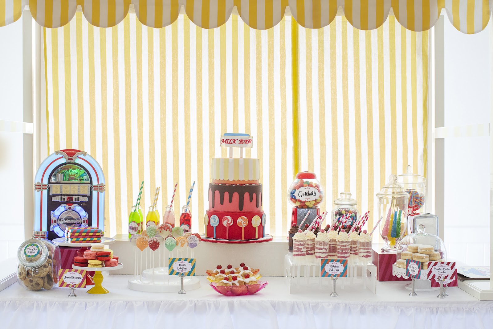 Kids Parties Retro Milk Bar Design Dazzle kids-parties-retro-milk-bar-design-dazzle