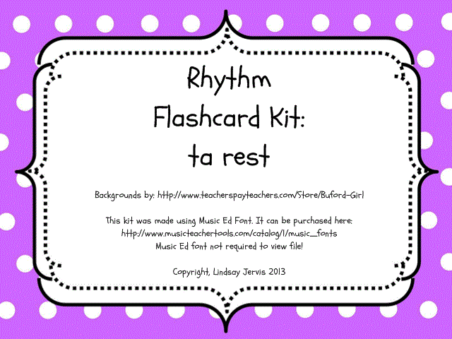 Kodaly Inspired Classroom: Rhythm Flashcard Kits