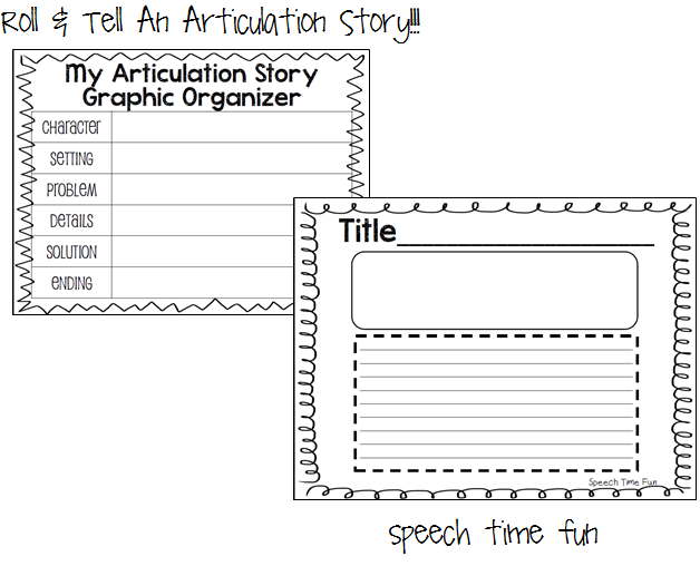 Roll & Tell An Articulation Story!! - Speech Time Fun: Speech and ...
