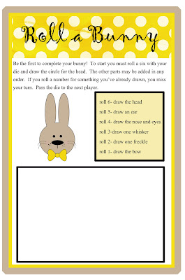 like a pretty petunia: [Easter] Roll A Bunny Dice Game