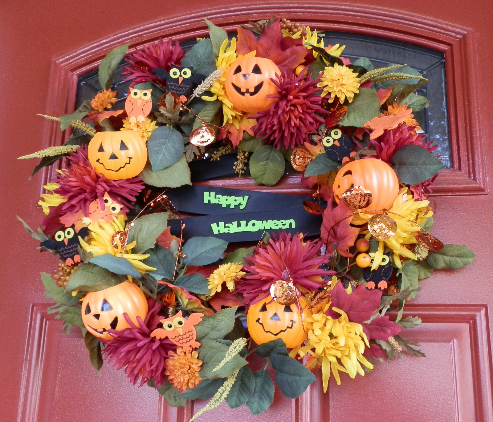 Prepared LDS Family: Homemade Halloween Wreath Prepared LDS Family: Homemade Halloween Wreath