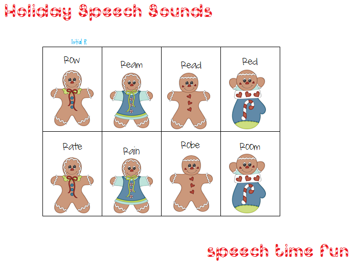 Holiday Speech Sounds! - Speech Time Fun: Speech and Language Activities