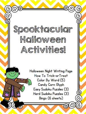 Mr. First Grade: Spooktacular Halloween Activities!