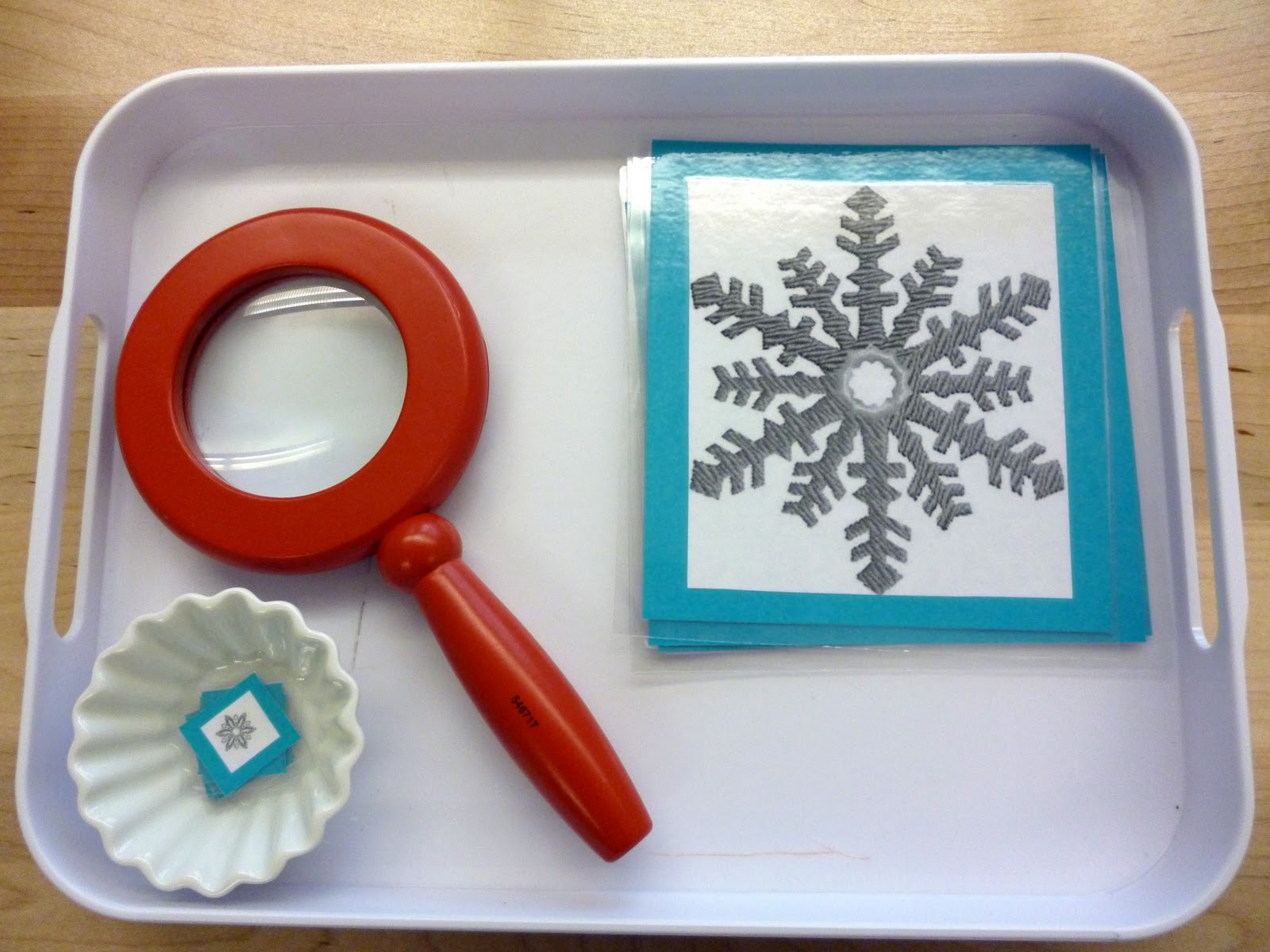 Spilt Milk: winter: montessori style