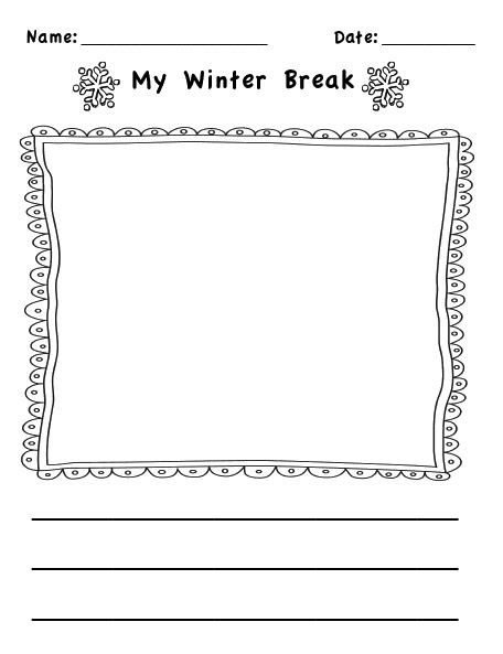 Winter Writing - Kickin' It In Kindergarten