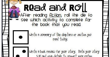 Classroom Freebies Too: "Read and Roll!" Reading Responses