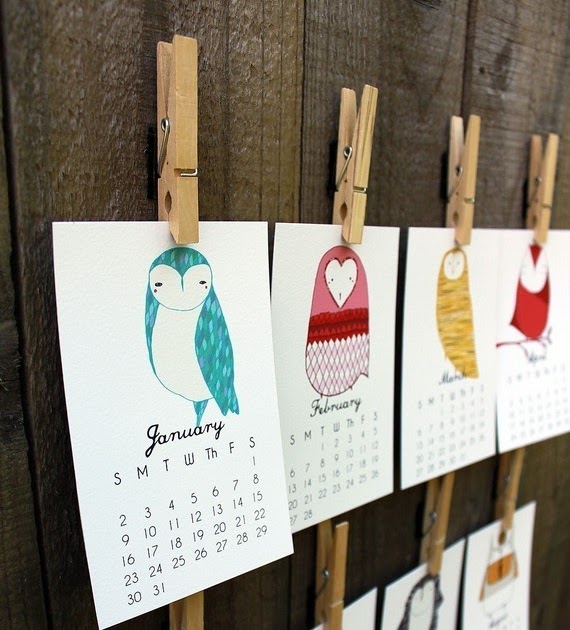 design inspiration: calendars - nature