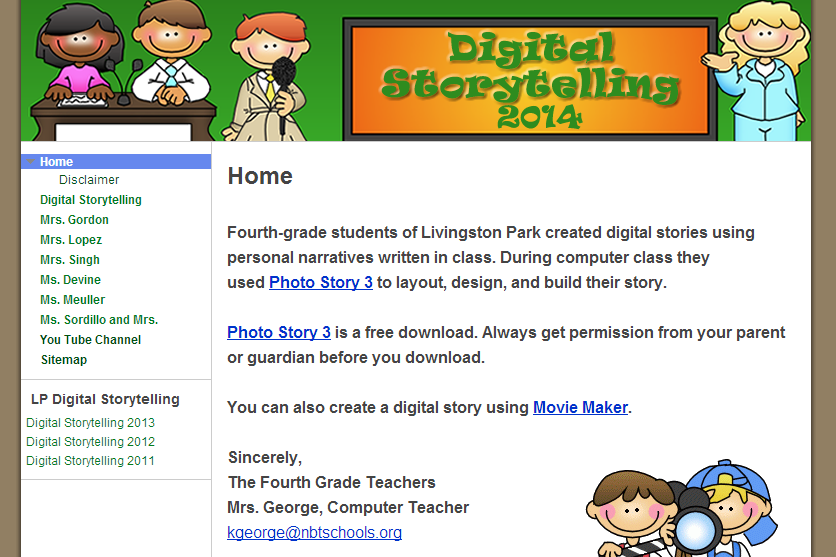 lpcomputerlab: Grade 4- Digital Storytelling Website 2014