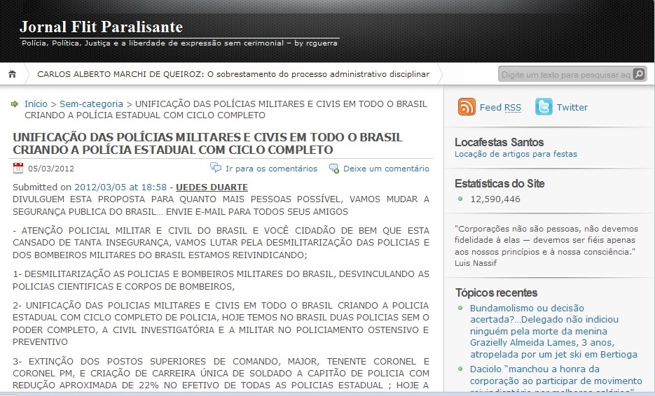 AGEPEN - AC: JORNAL FLIT PARALISANTE AGEPEN - AC: JORNAL FLIT PARALISANTE