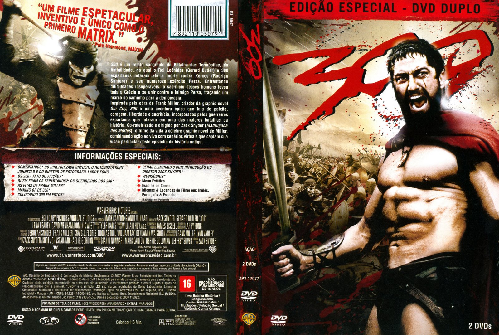 300 ~ CAPAS DE FILMES EM DVD