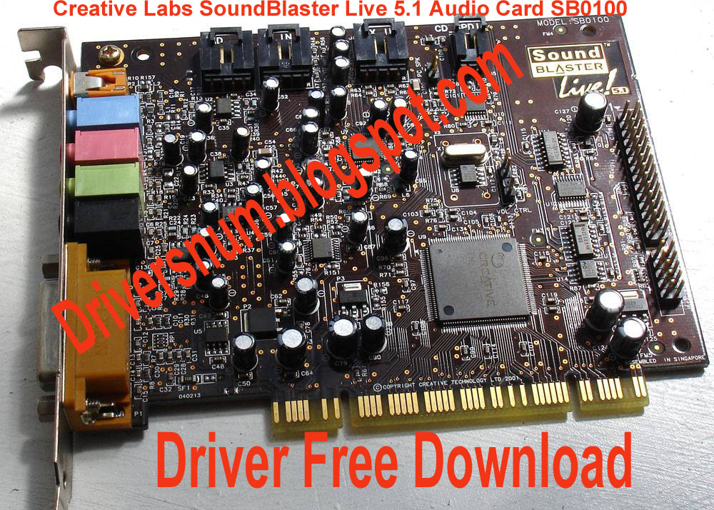 Creative Sound Blaster Live 5.1 Driver Windows 7 Sb0100