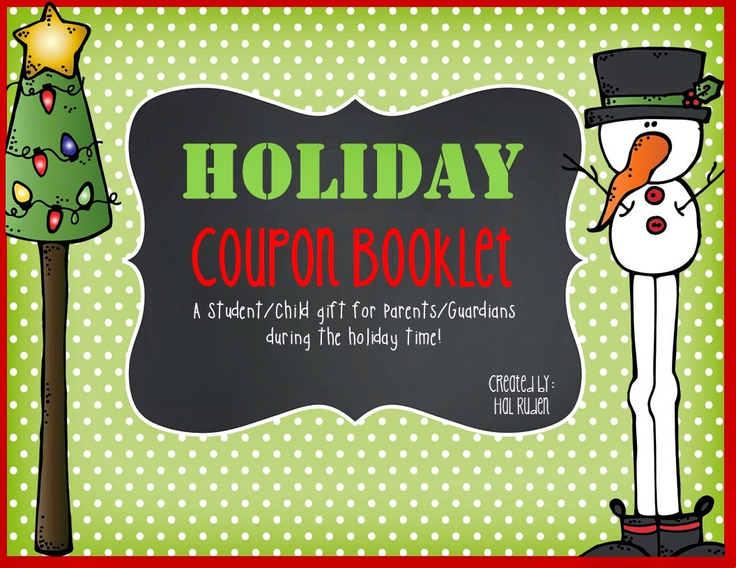 Stickin' With Second Grade: Holiday Coupon Booklet