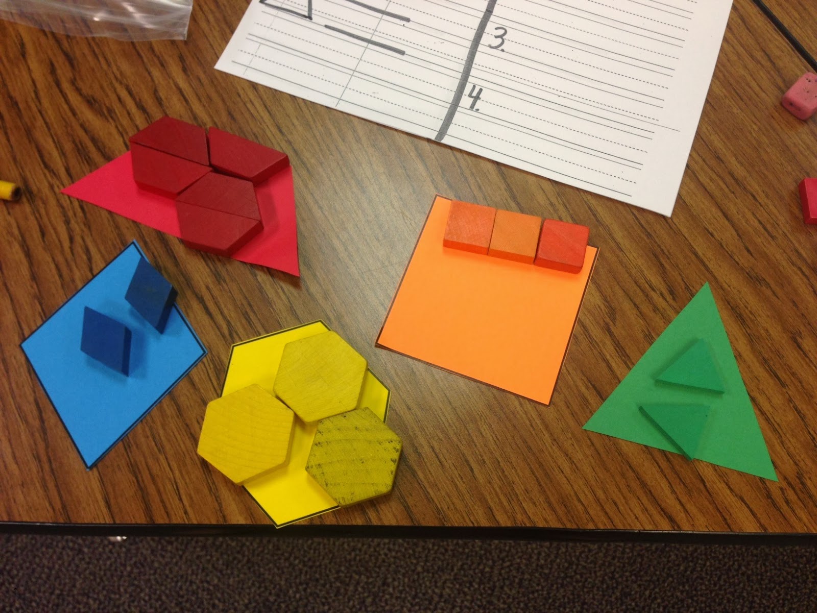 Math Centers - 10 frames and shapes - Kindergarten Smarts