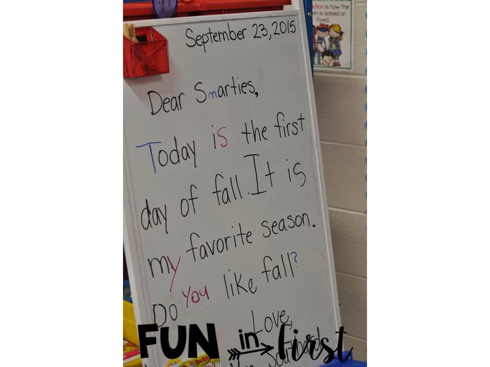 My Favorite Part of the School Day - Fun in First