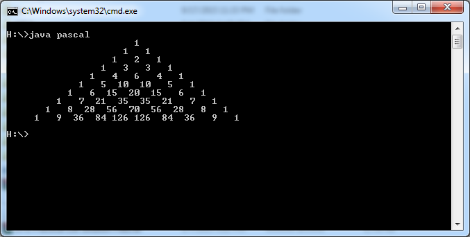 JitenVaghela: Pascal's Triangle Using JAVA JitenVaghela: Pascal's Triangle Using JAVA