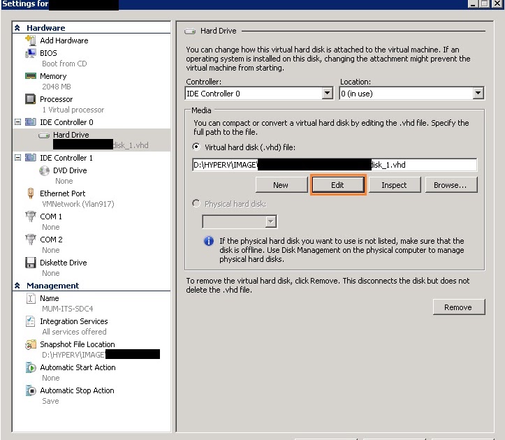 Aries's Sysadmin Blog: How-To: Compact Hyper-V Dynamic Expanding VHD Aries's Sysadmin Blog: How-To: Compact Hyper-V Dynamic Expanding VHD