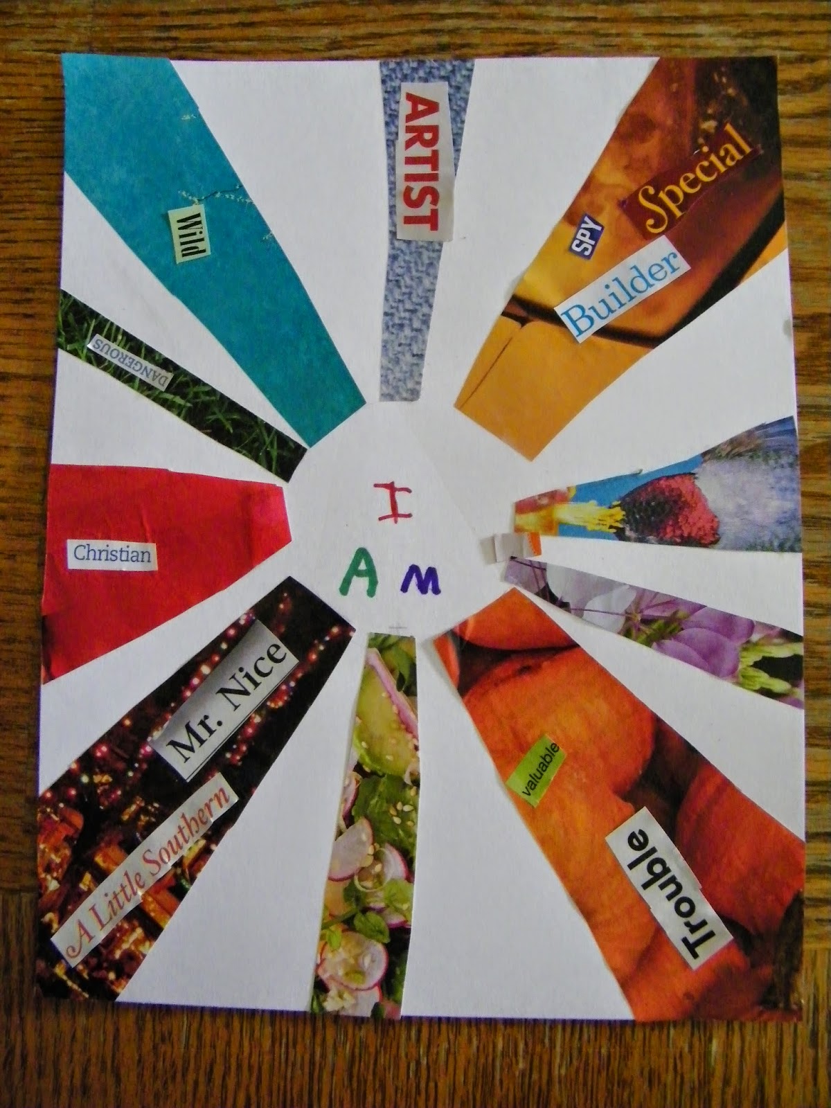 Eclectic Momma: "I Am..." Collage Art Projects
