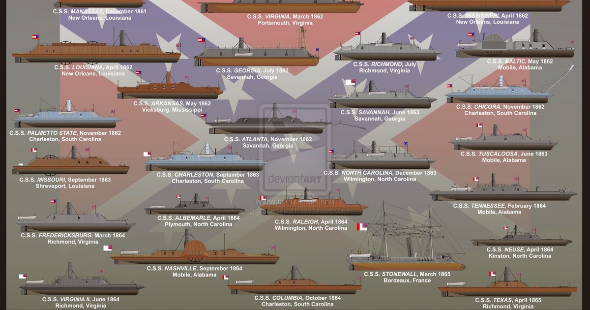 Naval Analyses: INFOGRAPHICS #6: American Civil War ironclads - Major ...