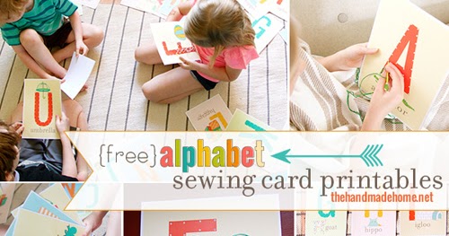 My Owl Barn: Printable Alphabet Sewing Cards
