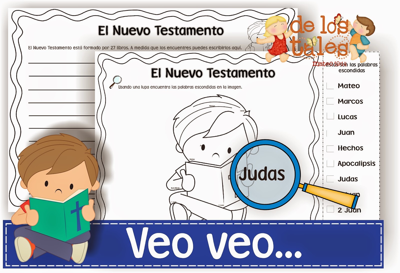De los tales: Veo veo...libros del Nuevo Testamento