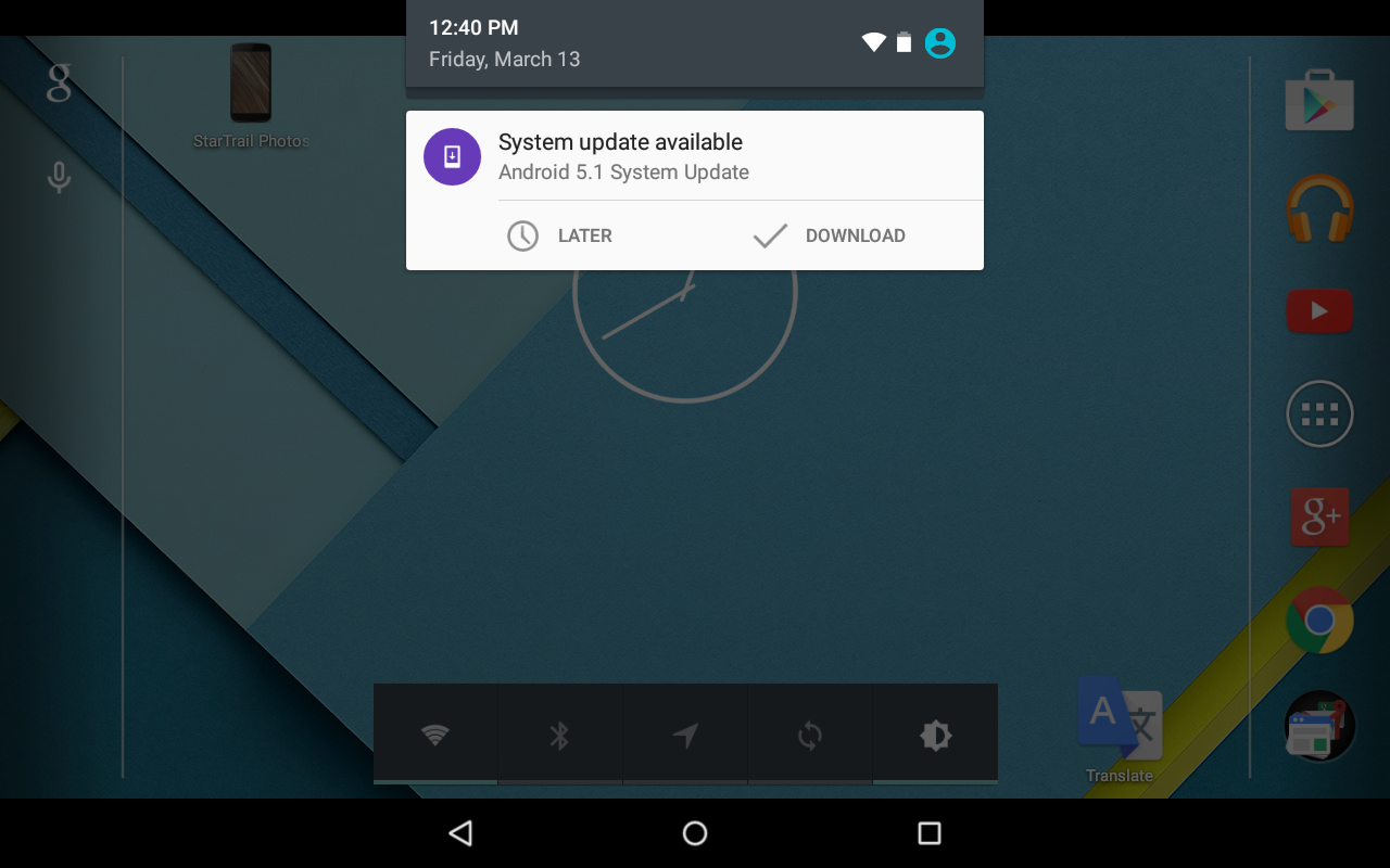 Android-er: Nexus 7 WiFi (2012) updated Android 5.1 Lollipop