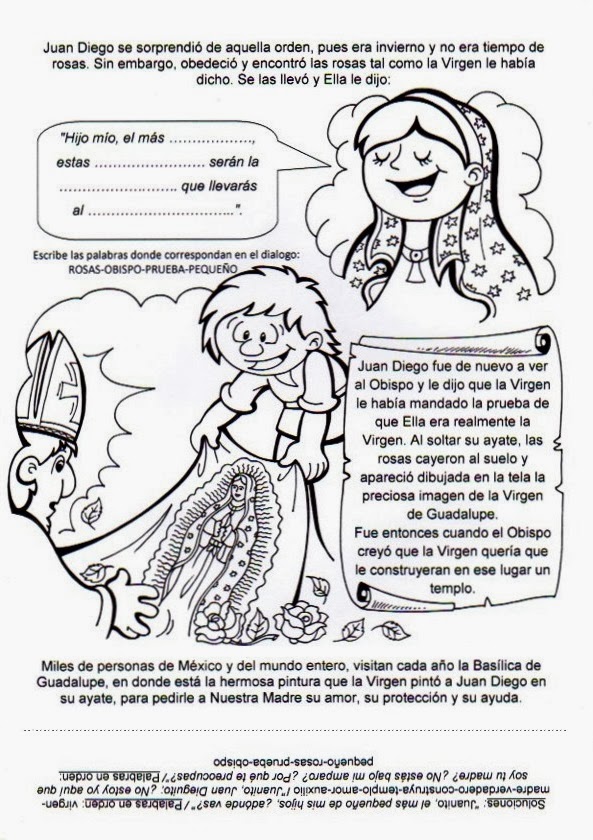Virgen de guadalupe, Historia de la virgen, Catecismo
