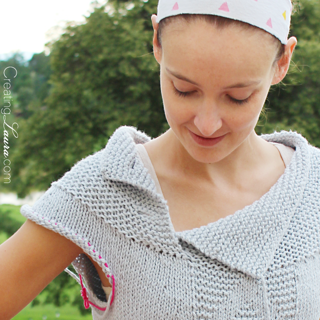 Creating Laura: Antrorse sweater knitting update