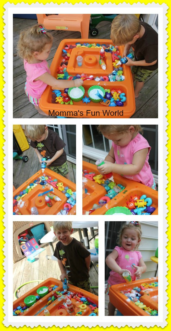 Momma's Fun World: Alphabet Ice sensory play Momma's Fun World: Alphabet Ice sensory play