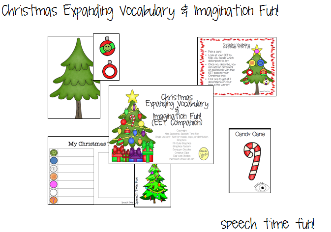 Christmas Expanding Vocabulary & Imagination Fun!! - Speech Time Fun ...