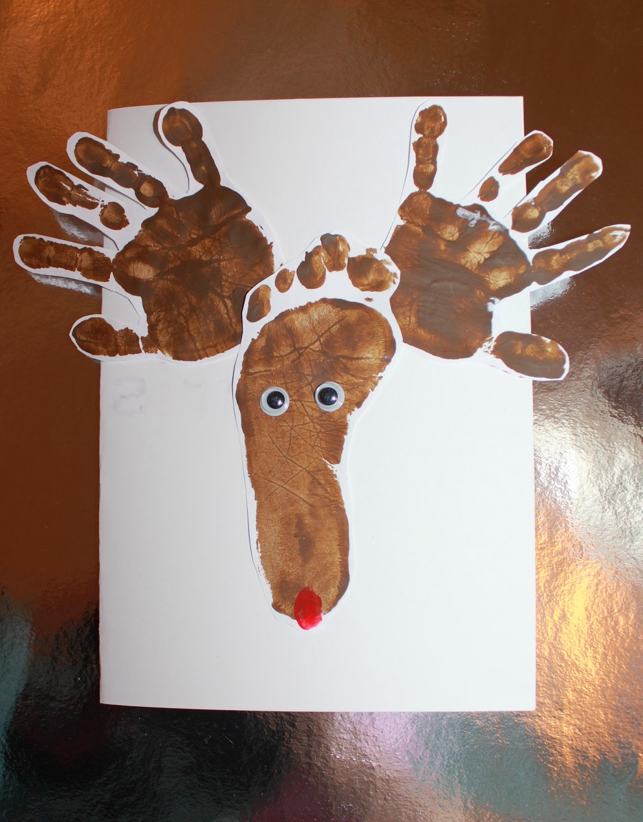 Craftaholic: Christmas Crafts with reindeer prints