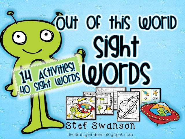 Dream Big Kinders Kindergarten Sight Word Activities And A FREEBIE dream-big-kinders-kindergarten-sight-word-activities-and-a-freebie