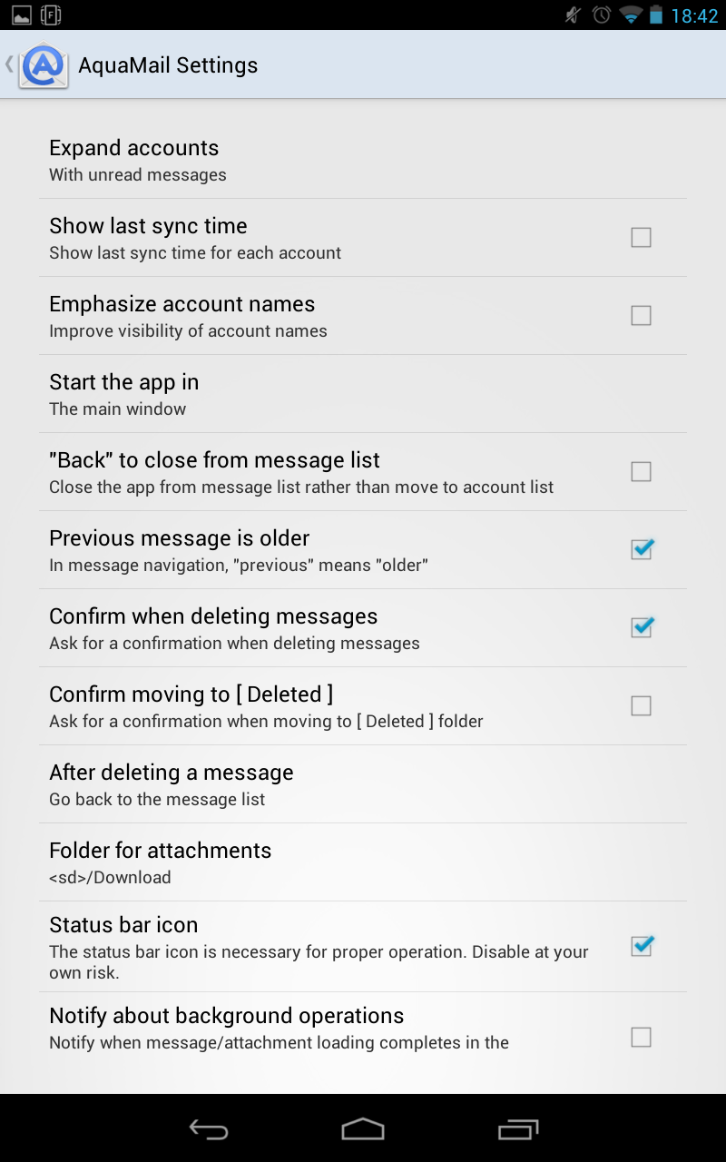 AquaMail ~ Apps do Android