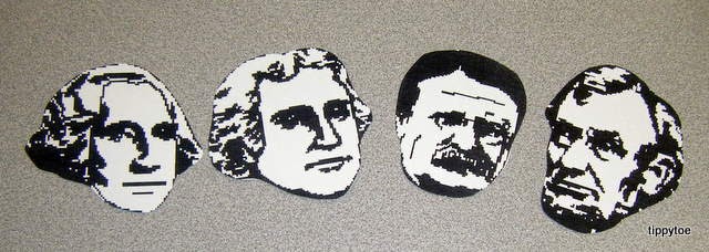 Tippytoe Crafts: Mount Rushmore Heads