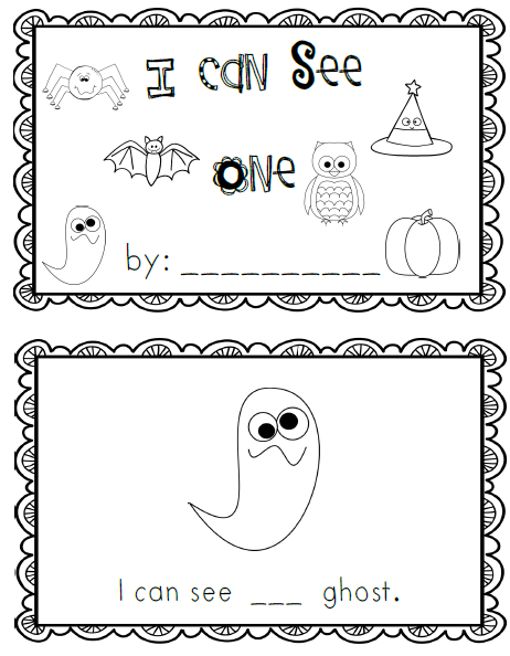 Halloween Emergent Reader and FREEBIE | Mrs. Black's Bees