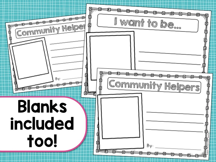 Labor Day Emergent Reader and Community Helpers Activities | The ...