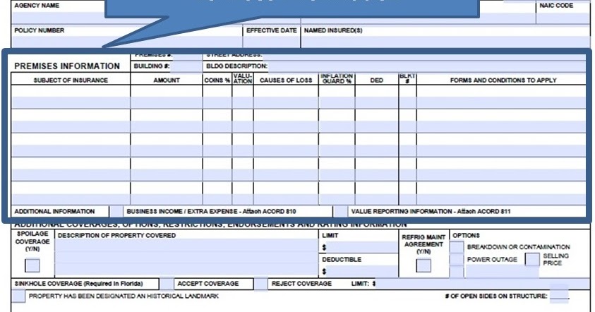 Simply-Easier-ACORD-Forms: ACORD 140 Premises Information Simply-Easier-ACORD-Forms: ACORD 140 Premises Information