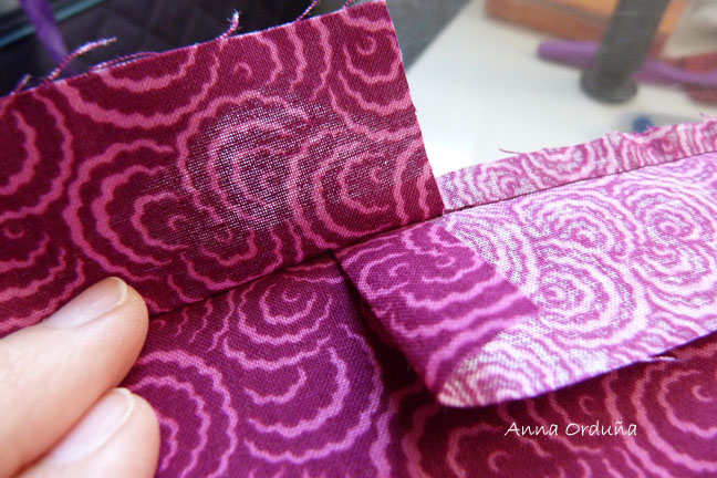 Anna Orduña - Mi Rincón de Patchwork: Tutorial: Bies simple para Quilts rectos