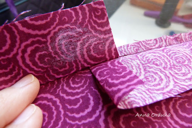 Anna Orduña - Mi Rincón de Patchwork: Tutorial: Bies simple para Quilts rectos