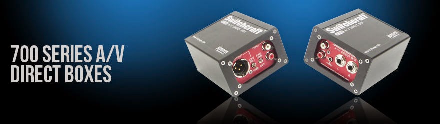 TELCO: Cajas de Inyección Directa 700 Series A/V Direct Box de Switchcraft