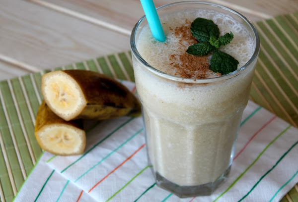 Smoothie o batido de avena, plátano y coco (sin leche) | Cocina Smoothie o batido de avena, plátano y coco (sin leche) | Cocina