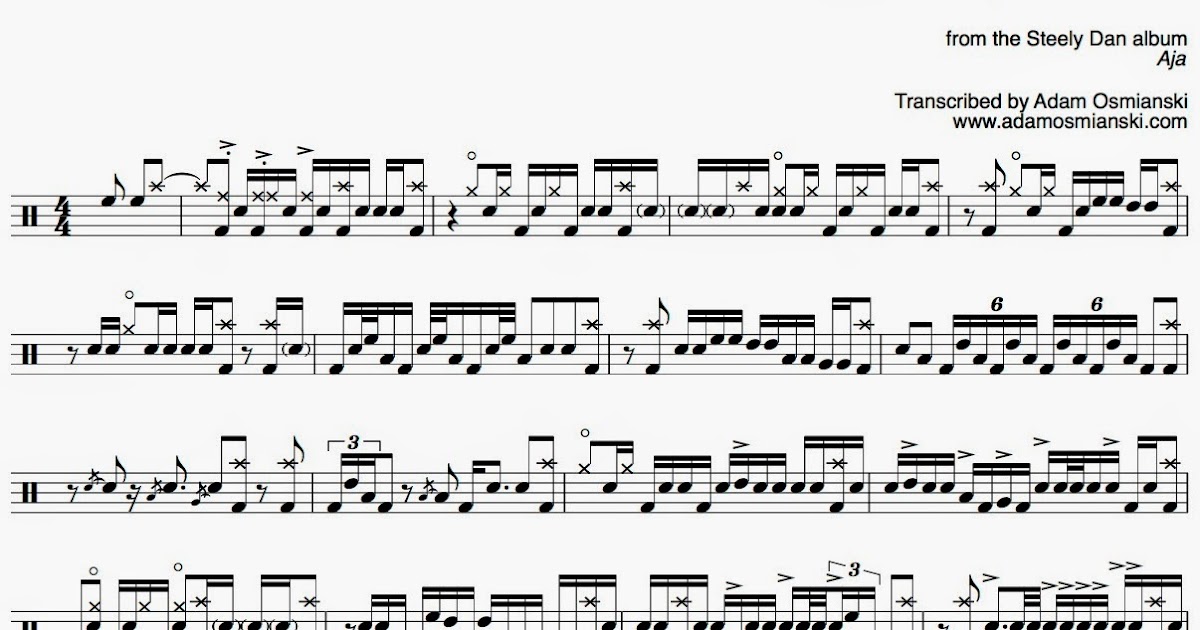 That Drum Blog: Solo Transcription - Steve Gadd, "Aja"