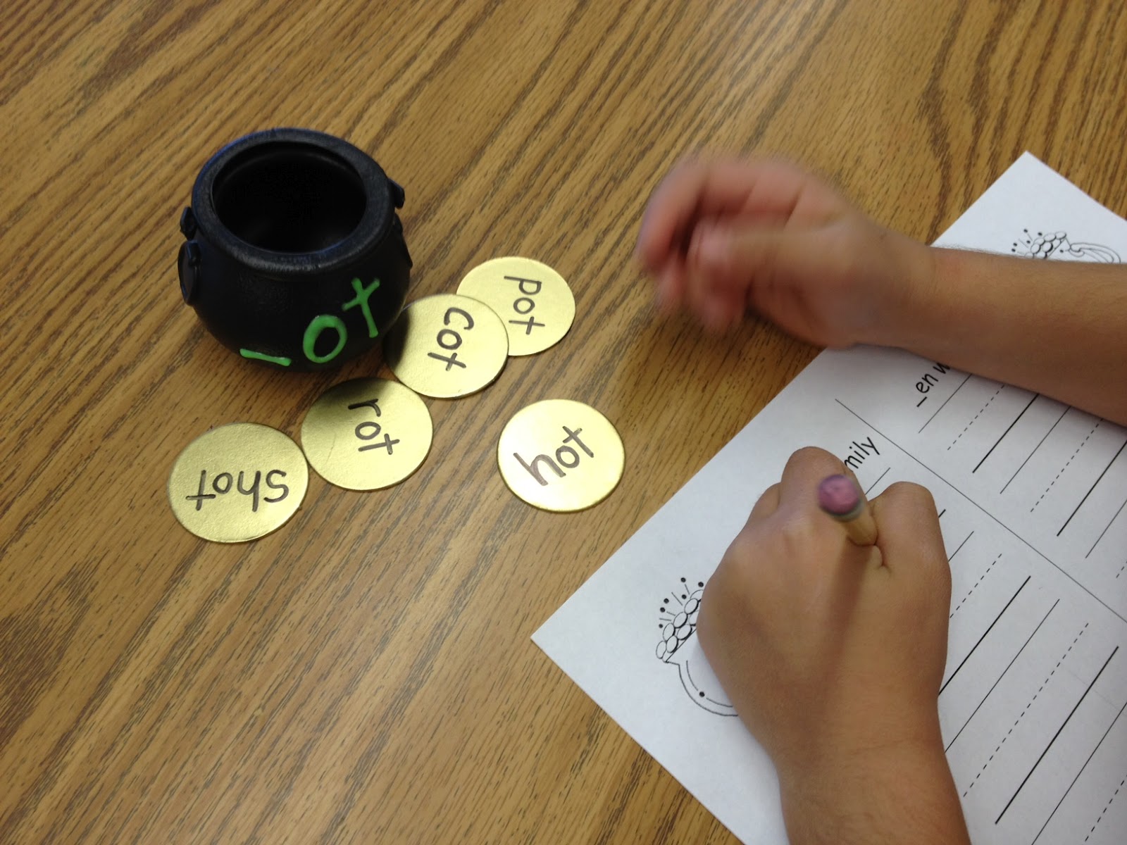 Pots of Gold: Word Families for March - Apples & ABC's