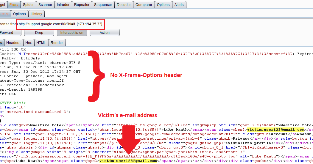 Nibble Security: UI Redressing Mayhem: Identification Attacks and UI Redressing on Google Chrome