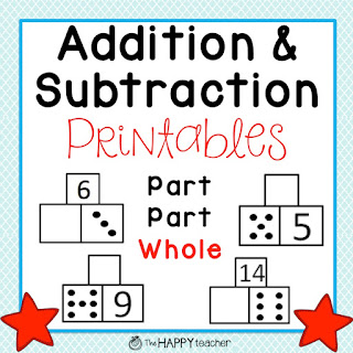 Addition and Subtraction {Fall, Pumpkins, Halloween} | TheHappyTeacher