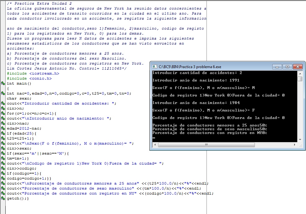 Programación Estructurada: Practica Extra Examen Unidad 2