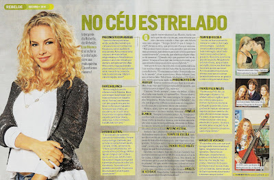 Lua Blanco Forever: Lua Blanco na revista "Minha Novela"